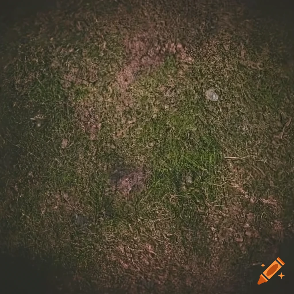 Close-up photo of dirty ground with grass on Craiyon