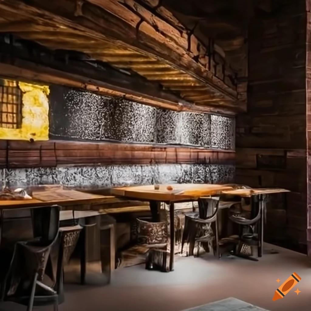 African gastronomic restaurant serving transformed street food on Craiyon