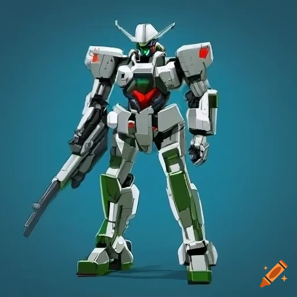 Agile mecha with sleek armor and visible exoskeleton on Craiyon