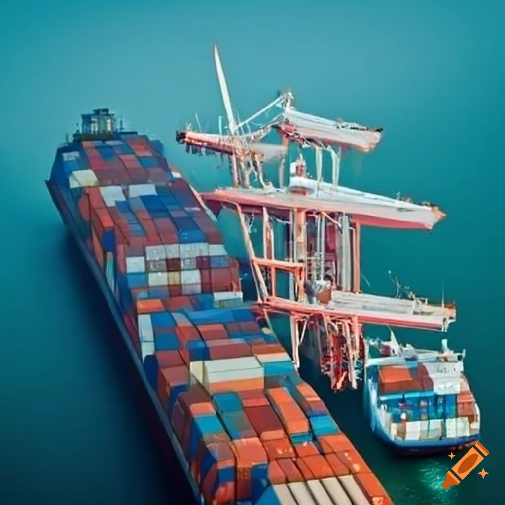 Image of a port joining on Craiyon