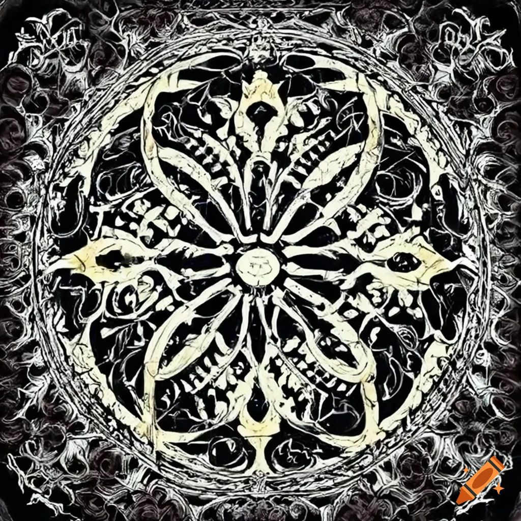 Gothic style crop circle on Craiyon