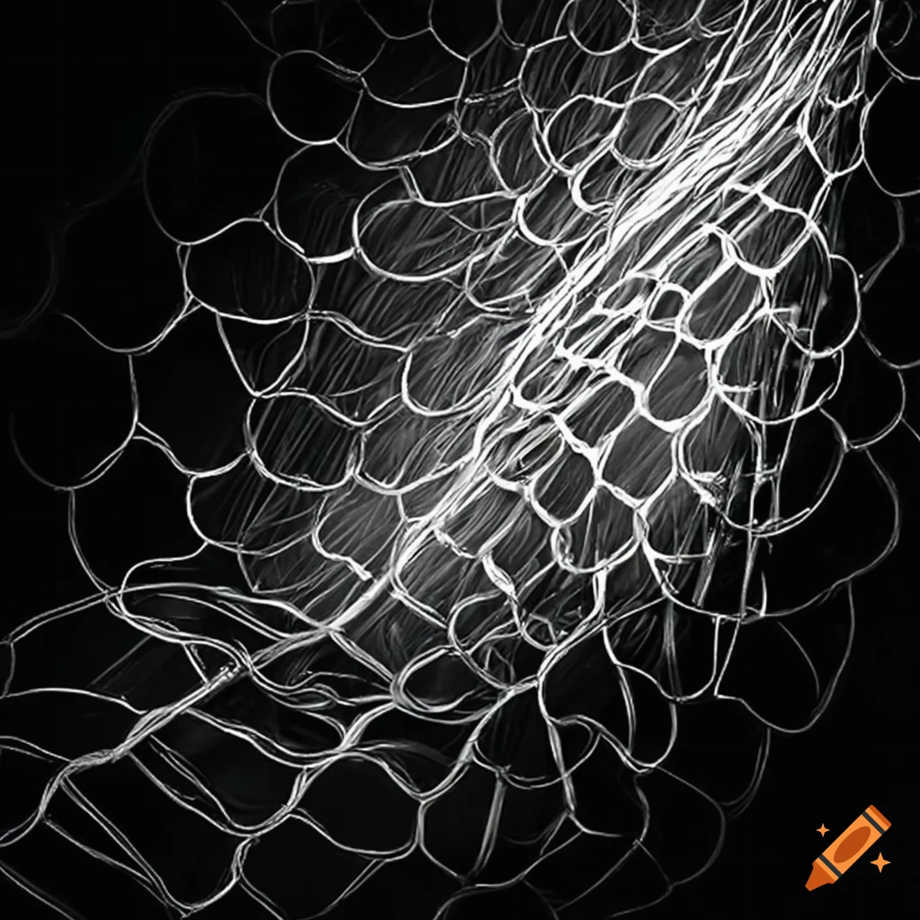 Steel net made of sturdy wires on Craiyon