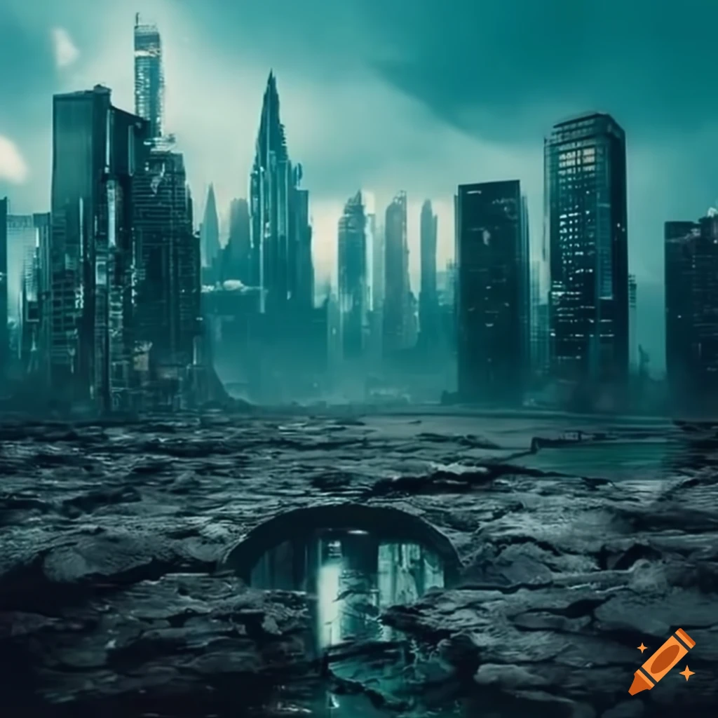 Dystopian Cityscape With Nature And Pollution On Craiyon dystopian-cityscape-with-nature-and-pollution-on-craiyon