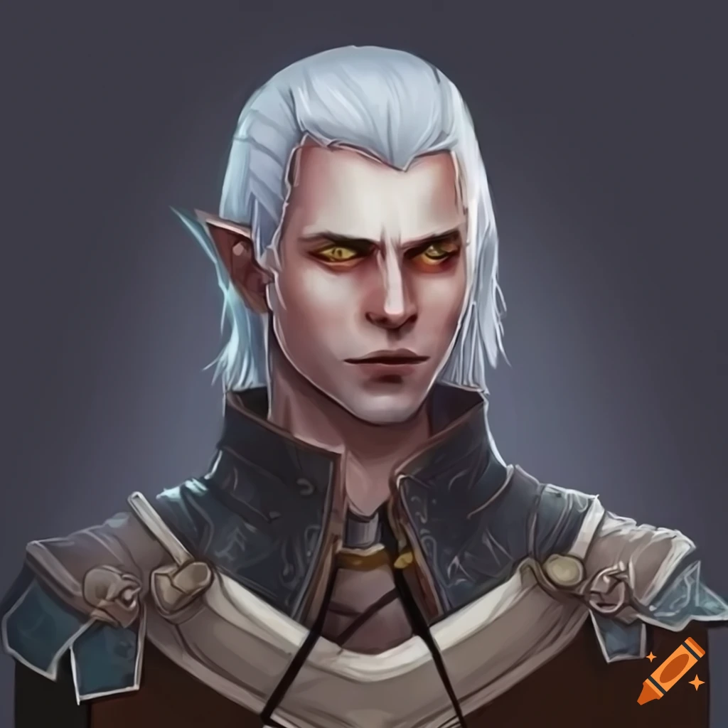 Young male warrior with crown and black and red armor on Craiyon