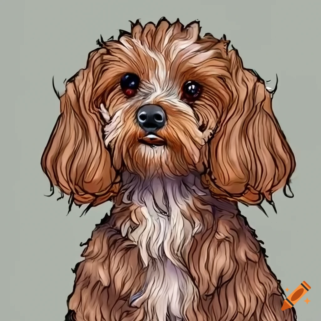 Cavoodle dog on Craiyon