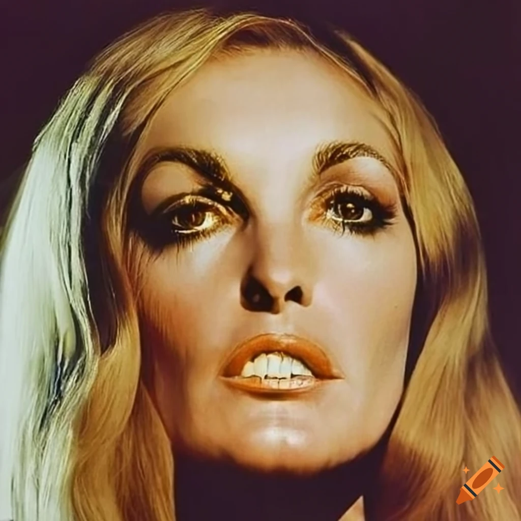 Sharon tate with her oscar in 1969