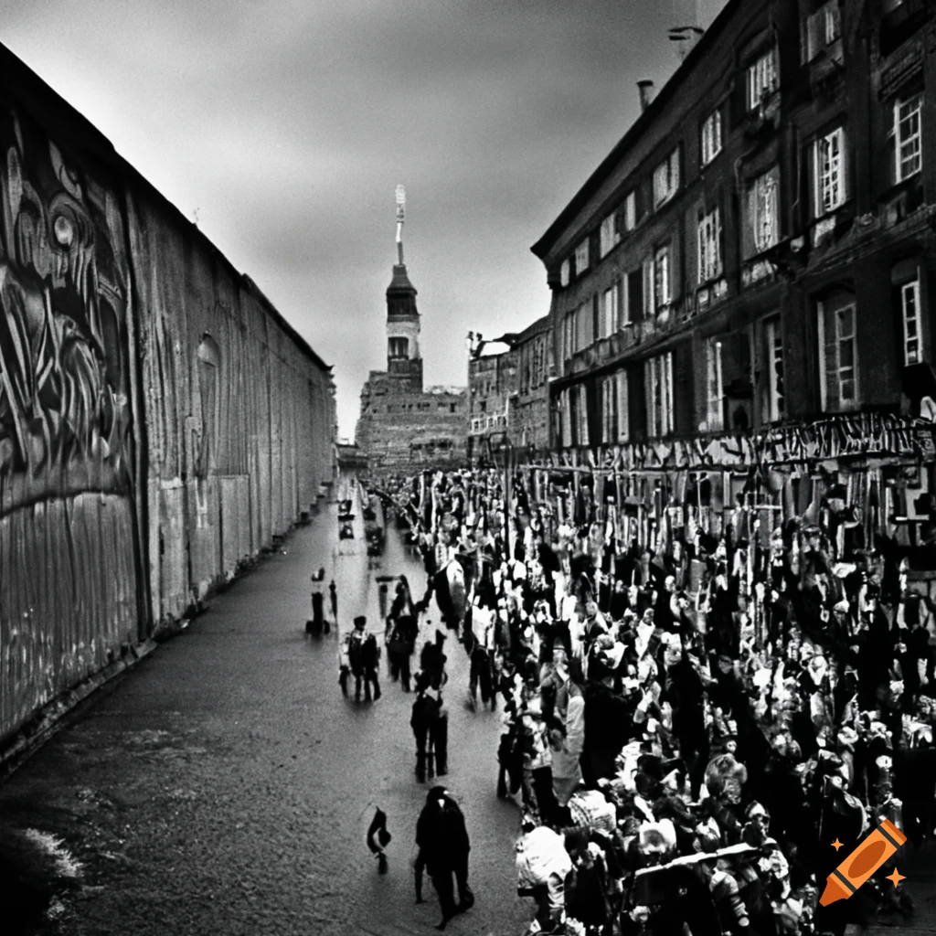 historic-photo-of-the-fall-of-berlin-wall-on-craiyon