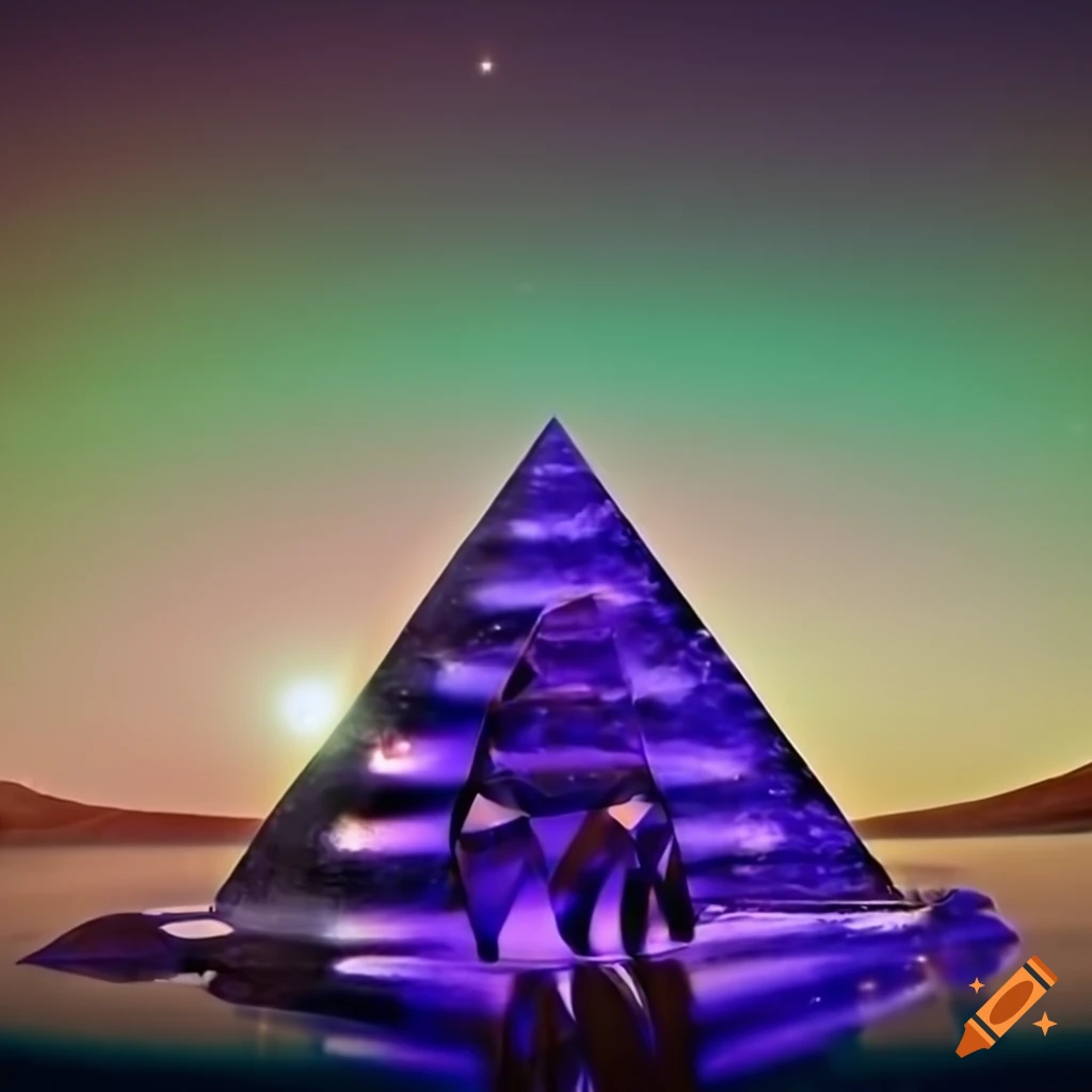 Logo of pyramid sky records on Craiyon