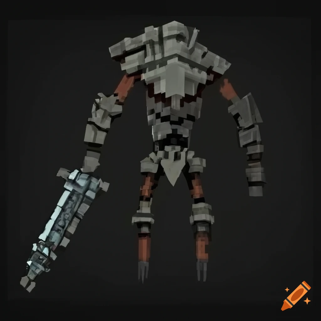 3d concept art of a giant weapon inspired by various video games on Craiyon