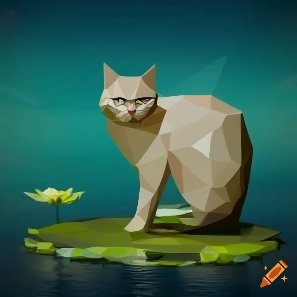 A building shape like a cartoon cat head 3d unity on Craiyon