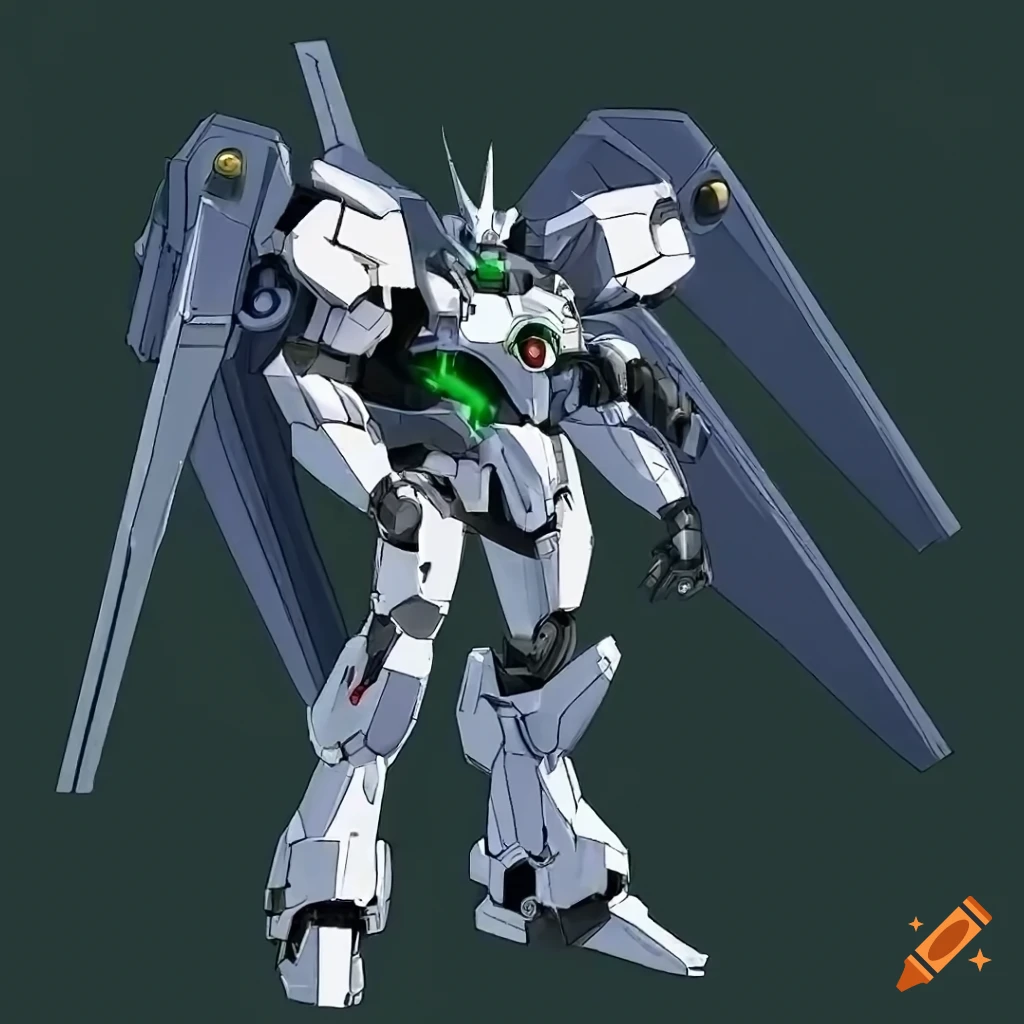 Detailed light mech style in code geass with powerful and athletic ...