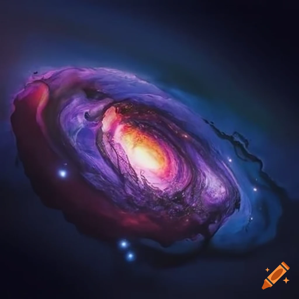 Digital art of merging universes on Craiyon