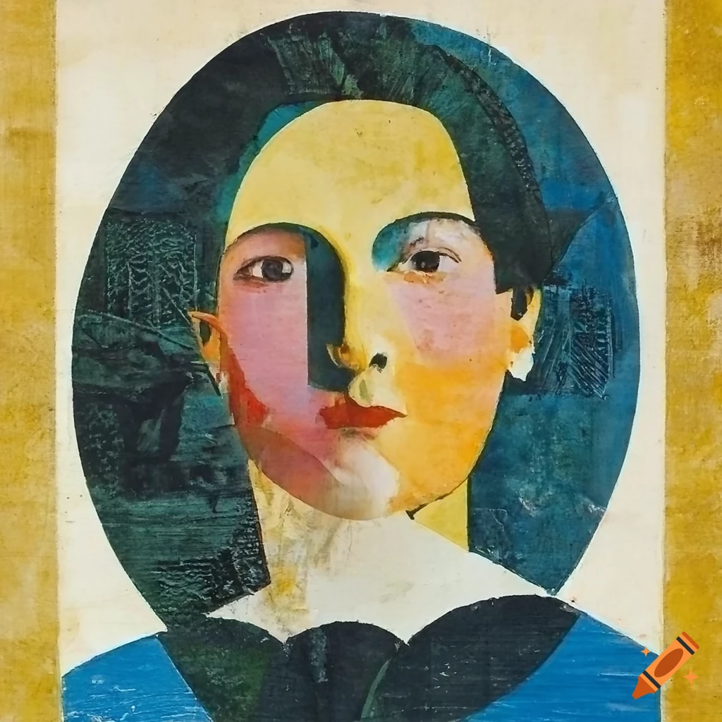 Max ernst style portrait of a young woman on Craiyon