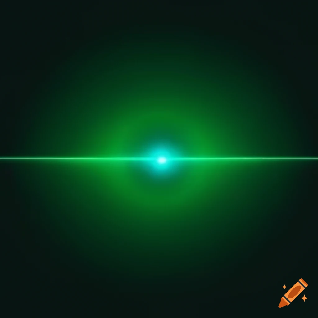Green lens flare template on Craiyon