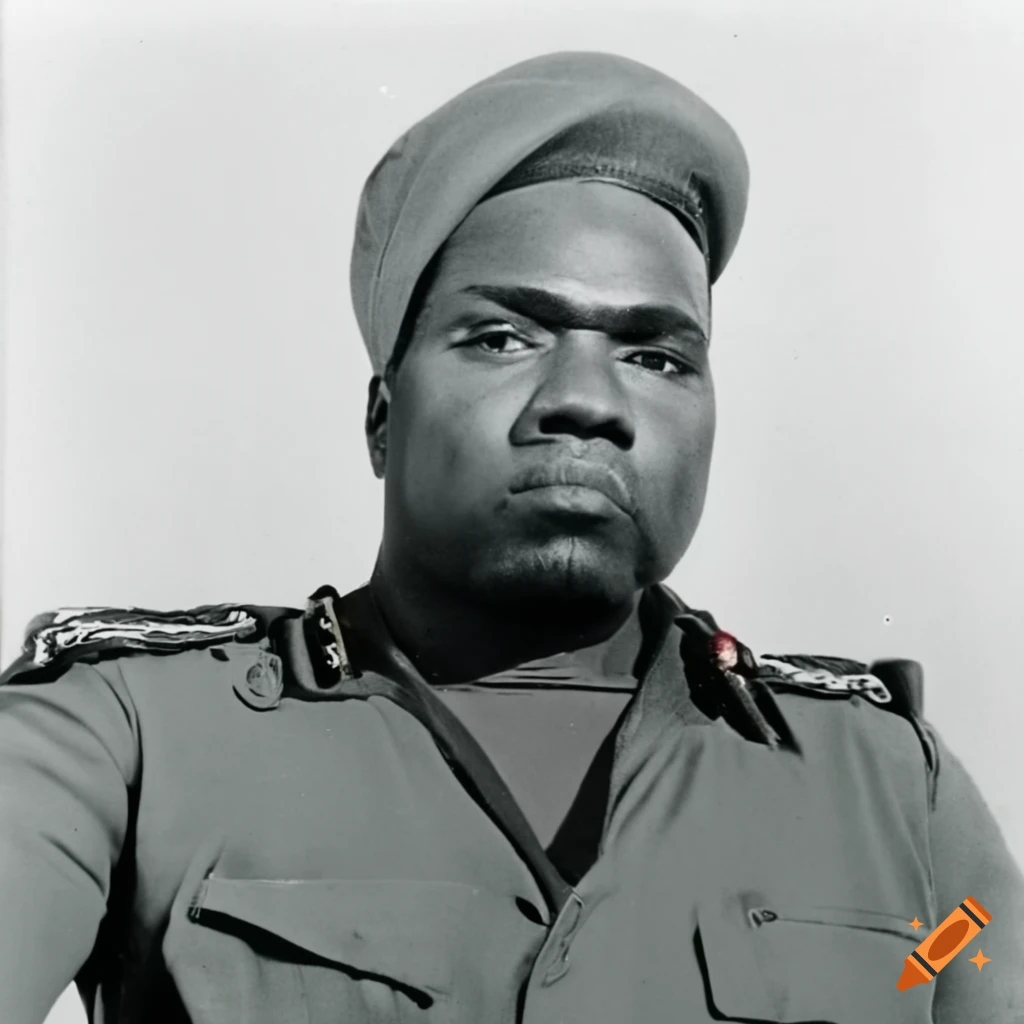 Portrait of juvénal habyarimana, rwandan politician and military ...