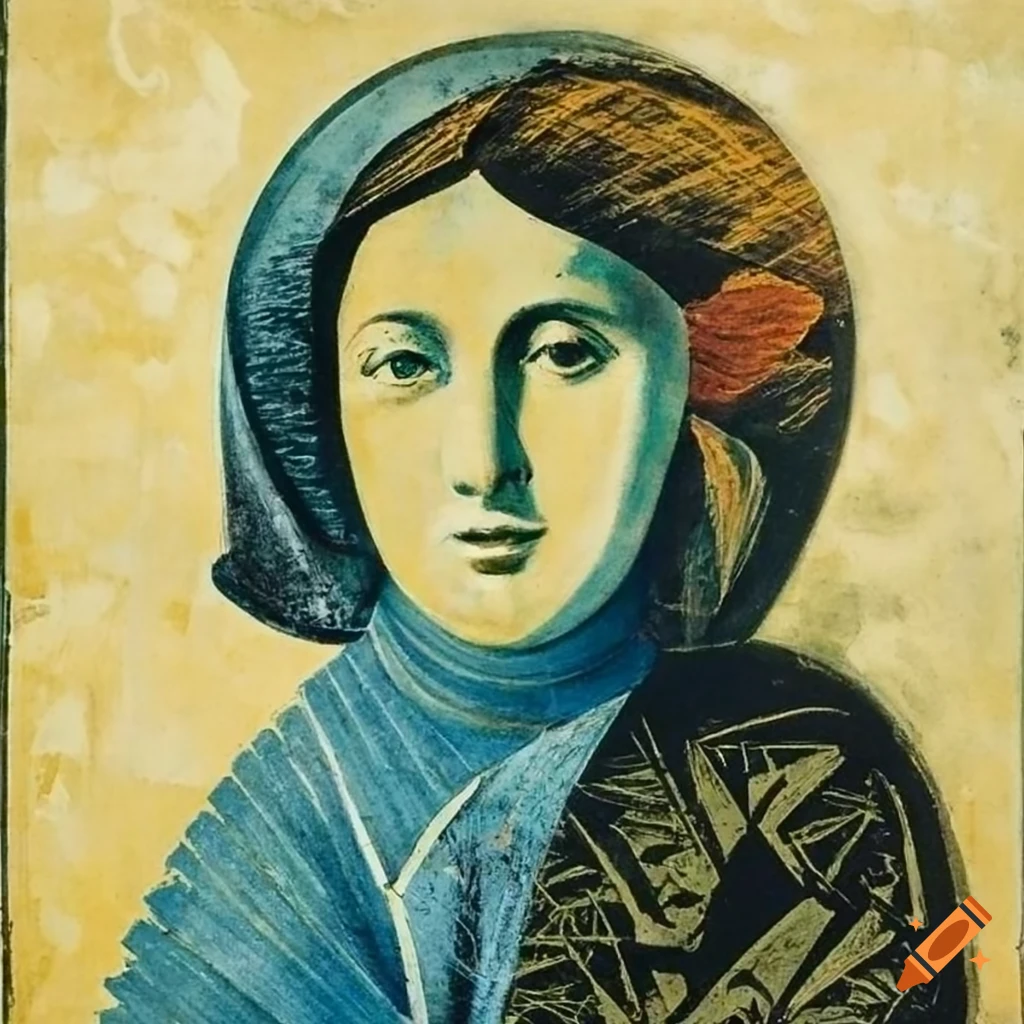 Max ernst style portrait of a young woman on Craiyon