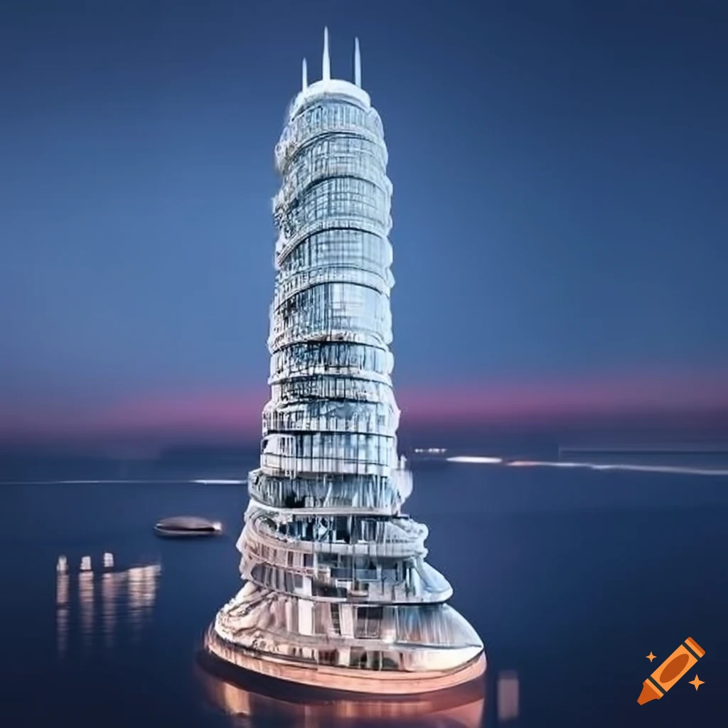 Skyscraper inspired by pearls