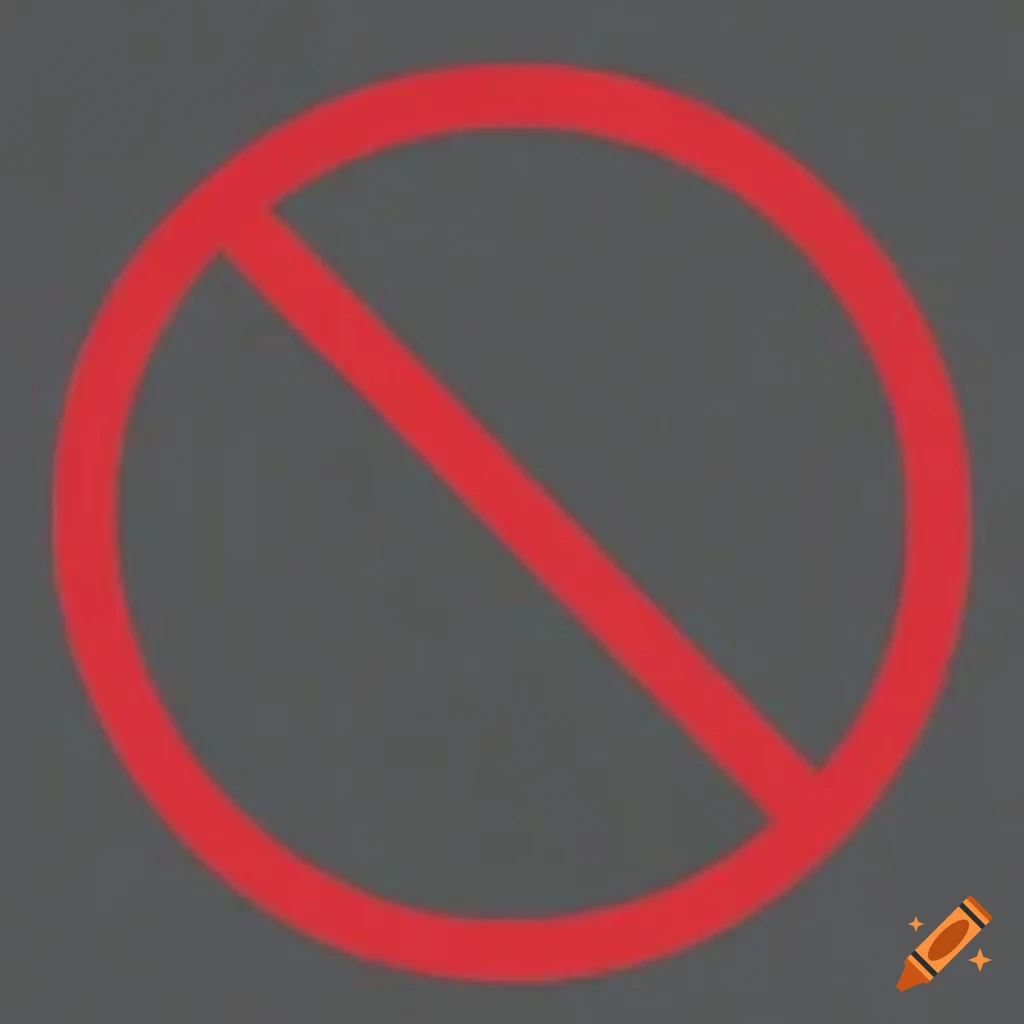 Image of a 'prohibiting hacking' sign on Craiyon