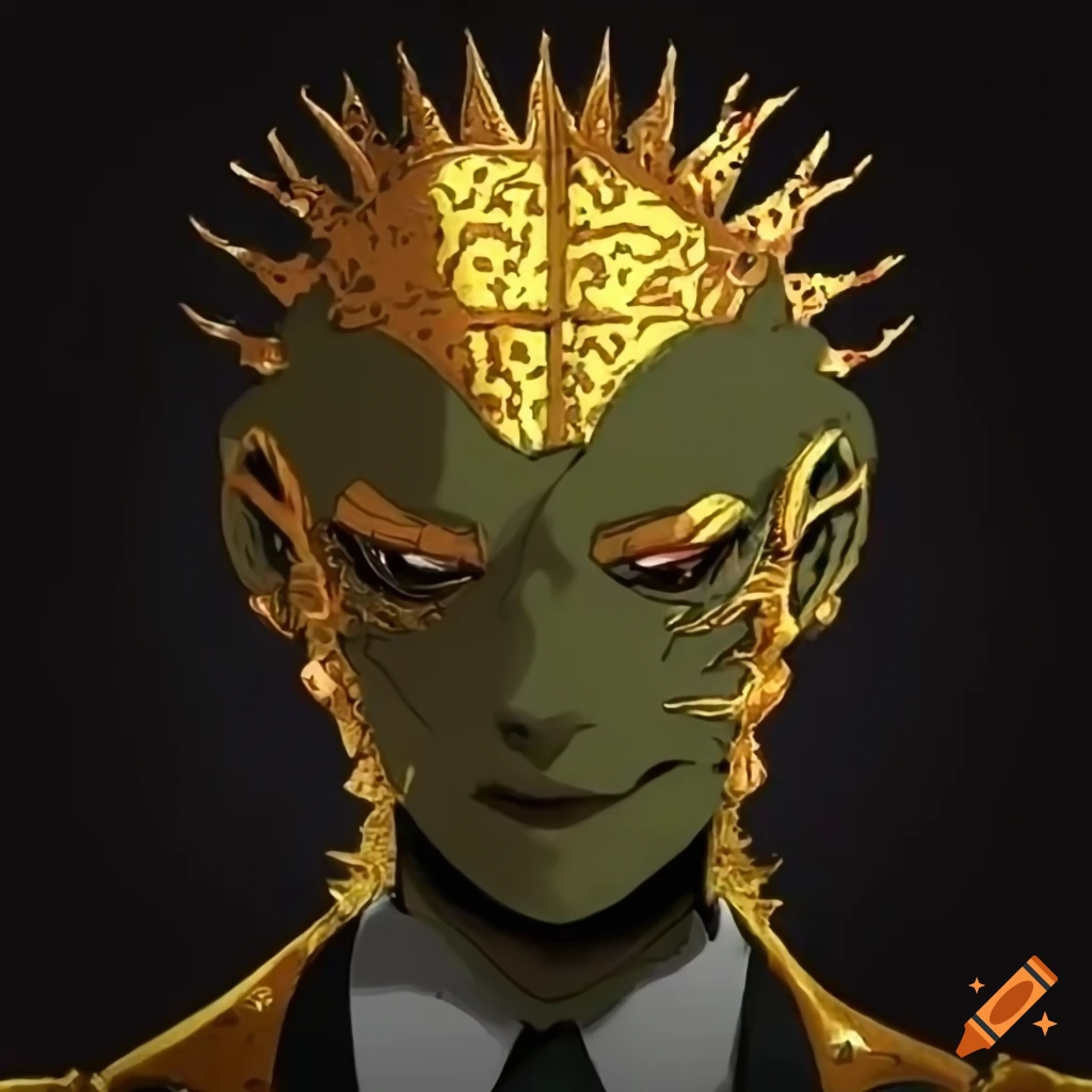 Snake hero in a suit drawing on Craiyon