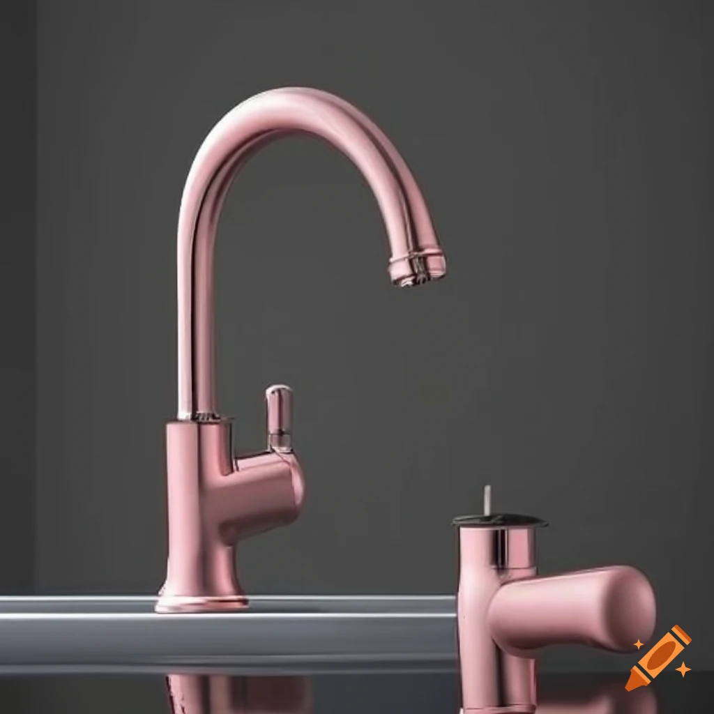 Delicate colored kitchen faucet