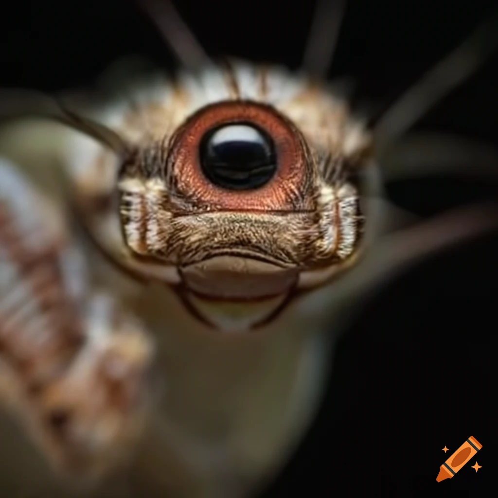 Abstract image of a camera lens creature on Craiyon