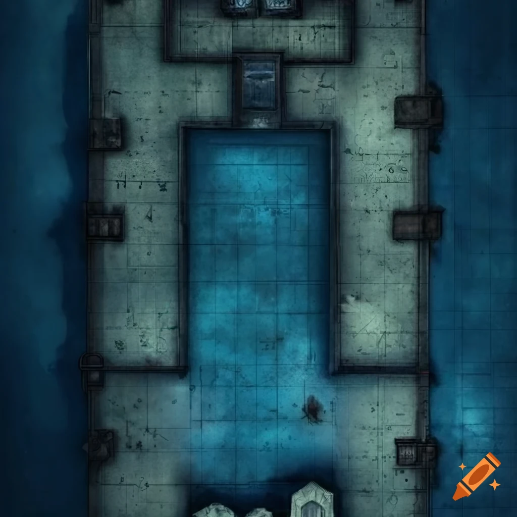 Detailed battle map of a cemetery with tombs on Craiyon