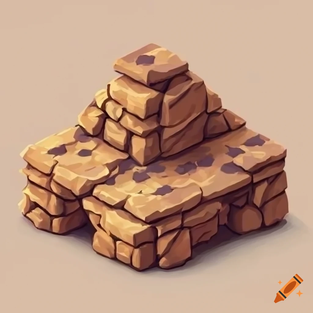 Sandstone rpg tiles isometric on Craiyon