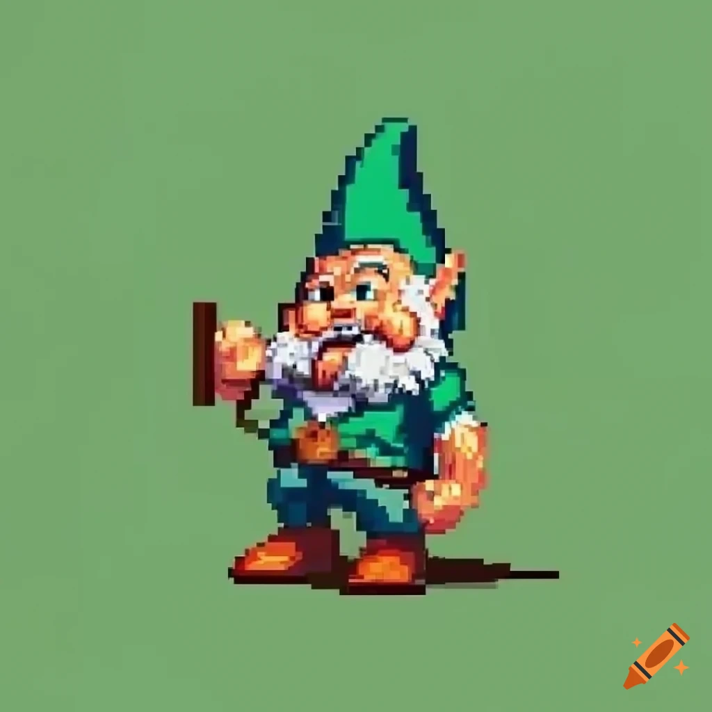 Pixel art cute wizard on Craiyon