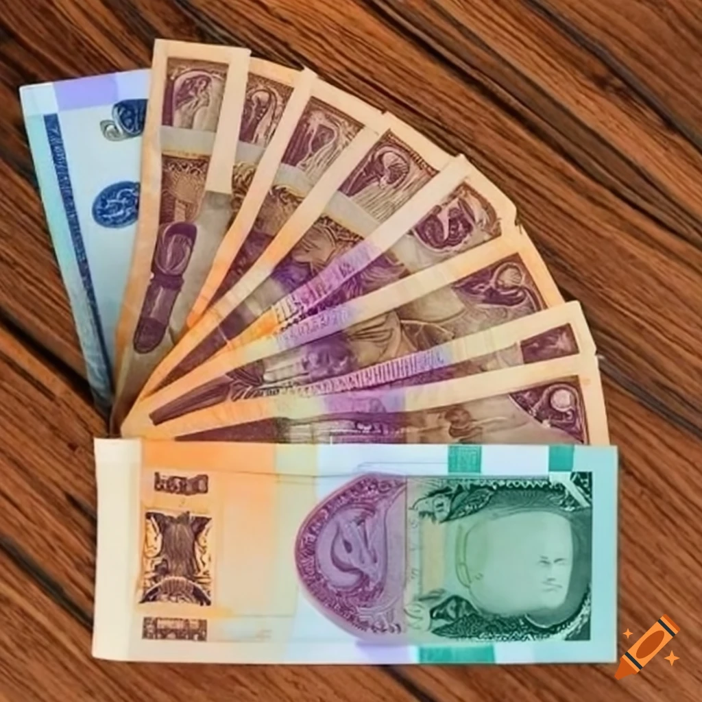 Collection of colorful brazilian banknotes with manacá tree designs on ...