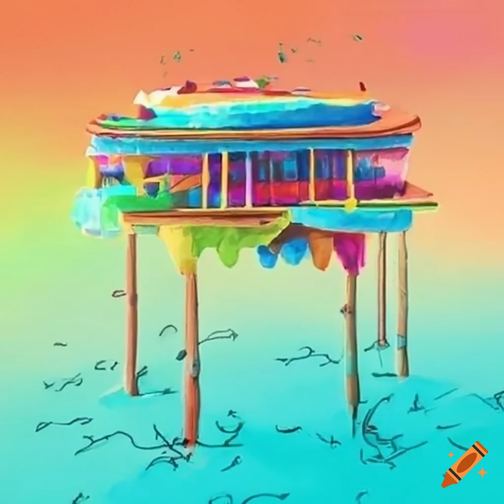 Floating structures concept on Craiyon