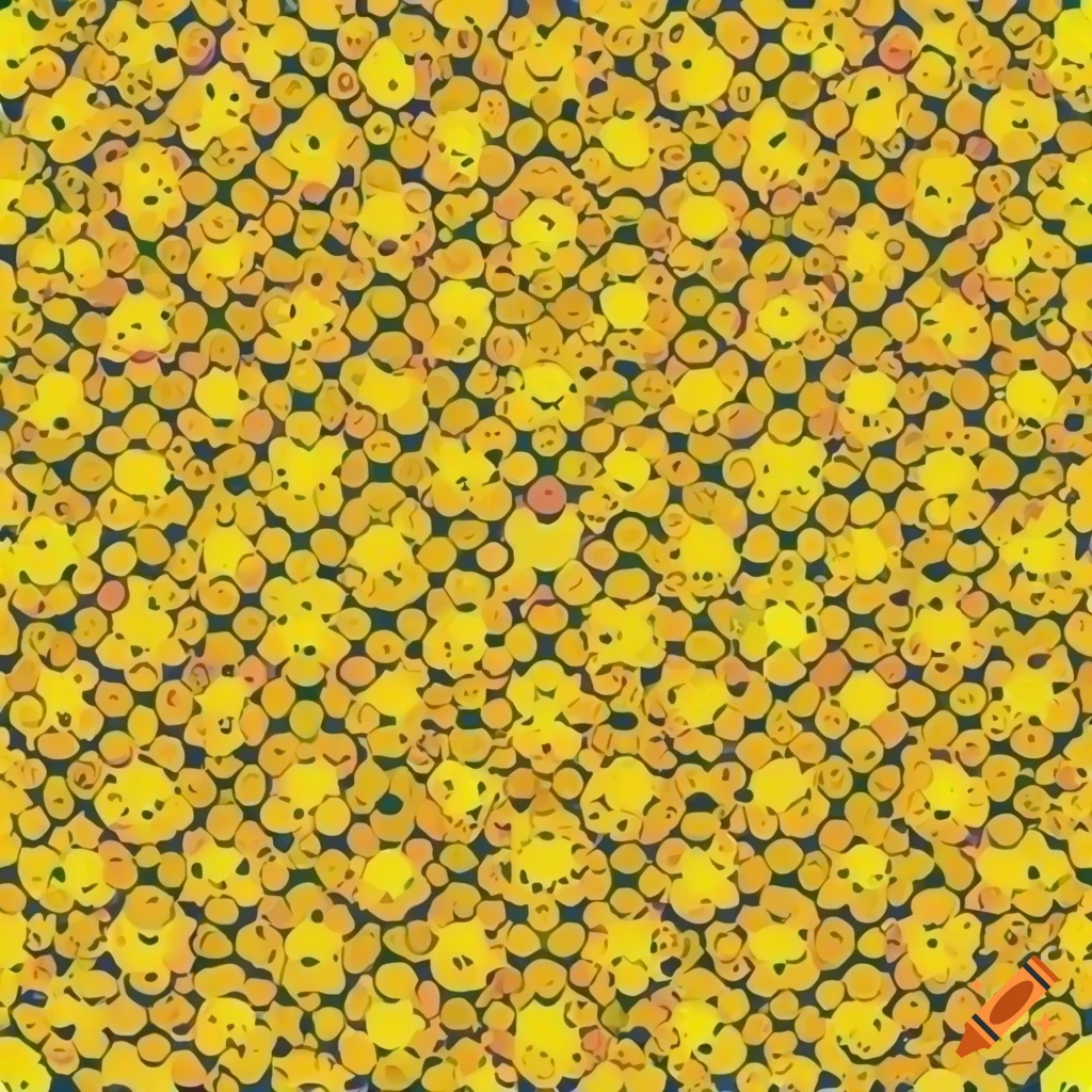 Yellow dot pattern background on Craiyon