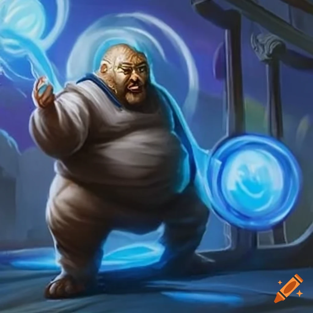 Character design of a wise Asian dwarf magician on Craiyon