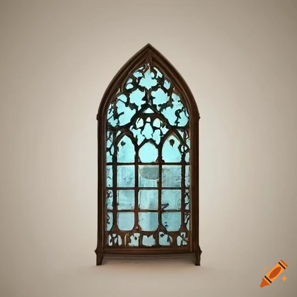 Gothic window with islamic art elements
