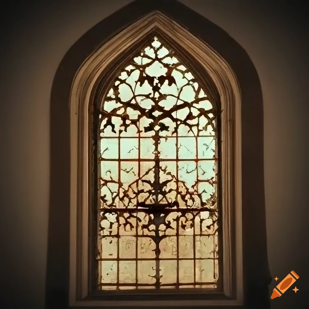Gothic-inspired islamic art window
