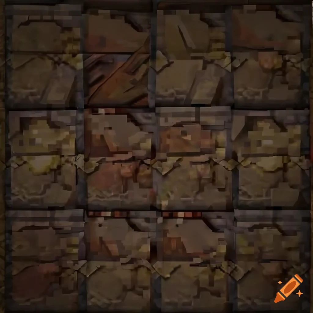 Top-down tile texture pack for game environments on Craiyon