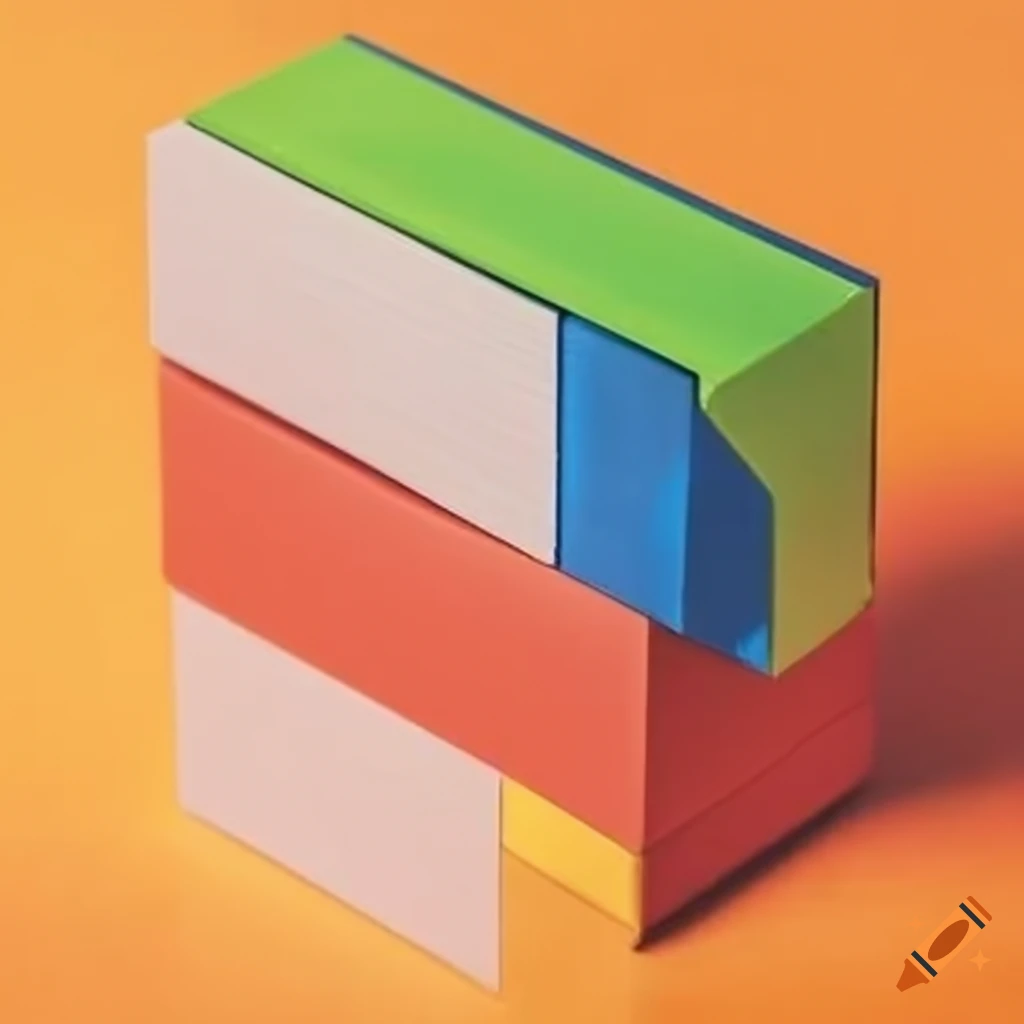 Colored building blocks for creative play