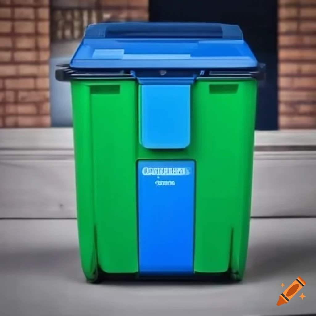 Smart garbage container maximizing space usage on Craiyon