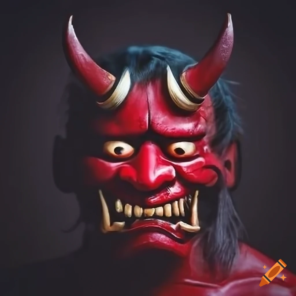 Profile picture of a clean oni mask