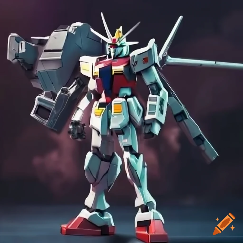Cat gundam robot battle on Craiyon