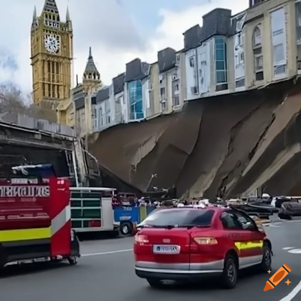 Cctv footage of a devastating landslide on Craiyon