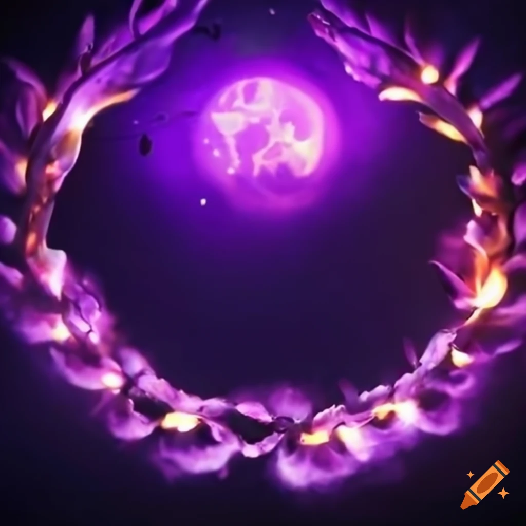Glowing blue charm carried by a spirit on Craiyon
