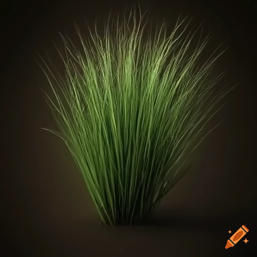 Long grass bush on Craiyon