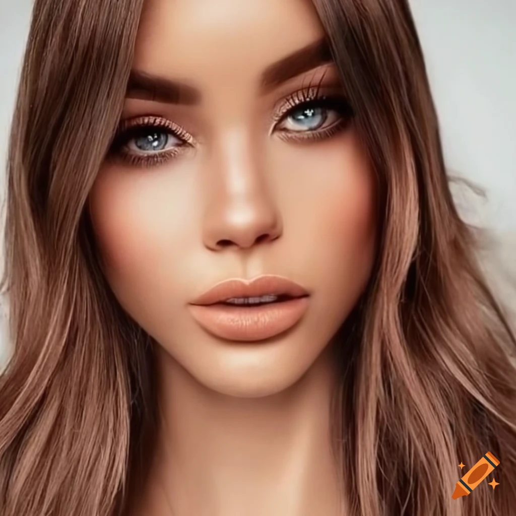 Description of facial features and hair