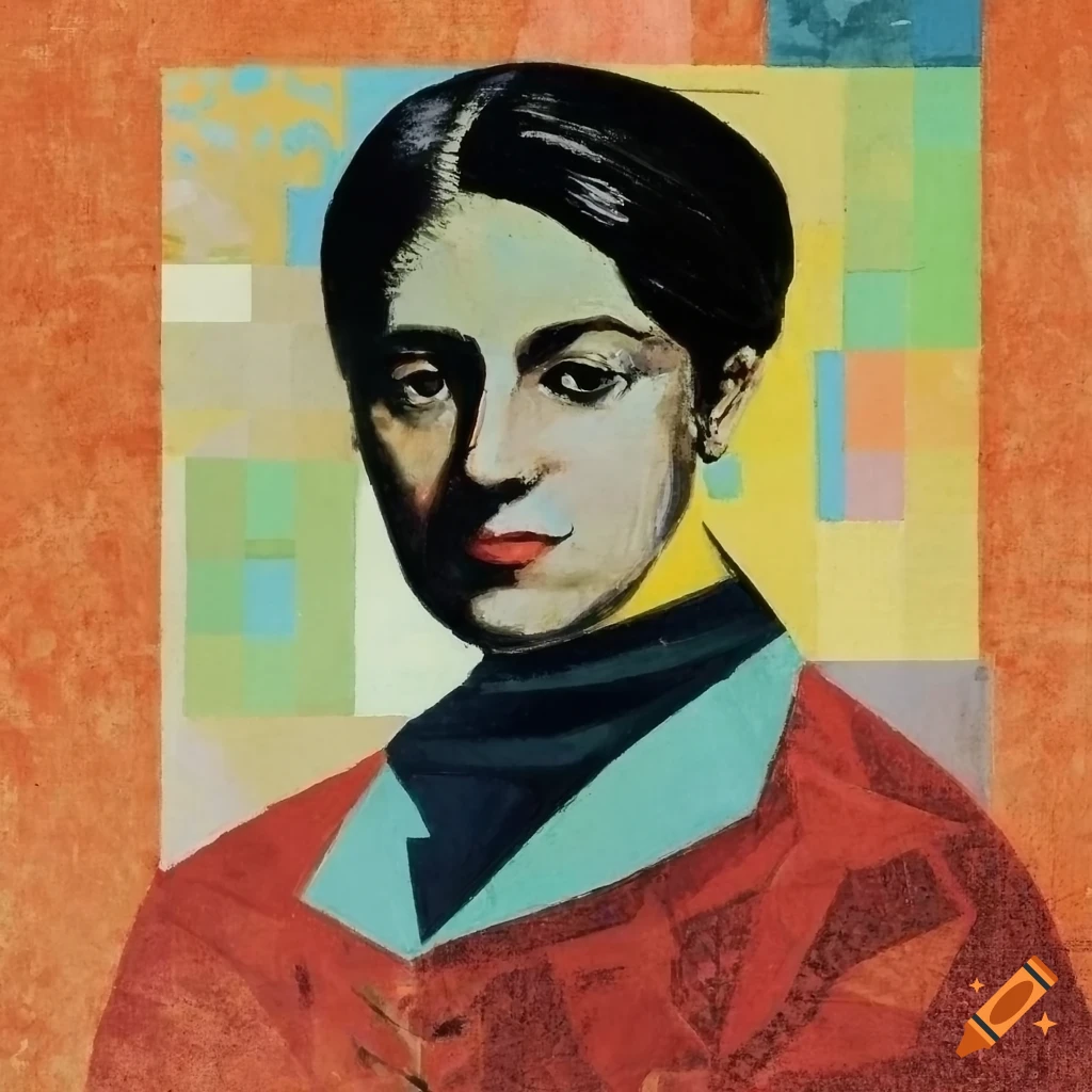Max ernst style portrait of a young woman on Craiyon