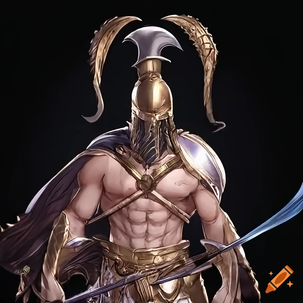 High resolution image of King Leonidas from Granblue Fantasy on Craiyon