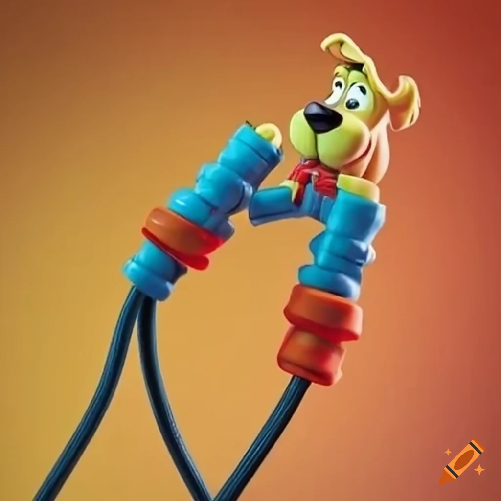 Scooby Doo Holding Jumper Cables On Craiyon