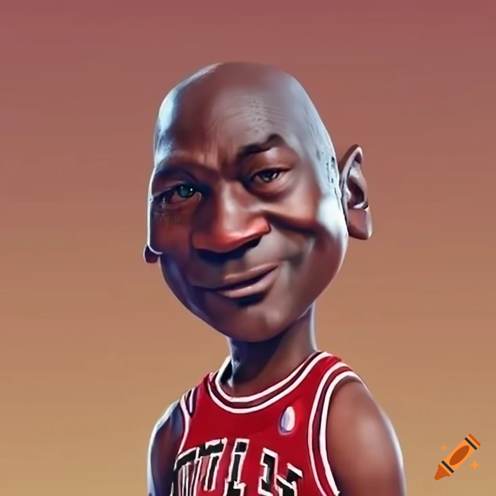 Michael jordan toy figurine on Craiyon