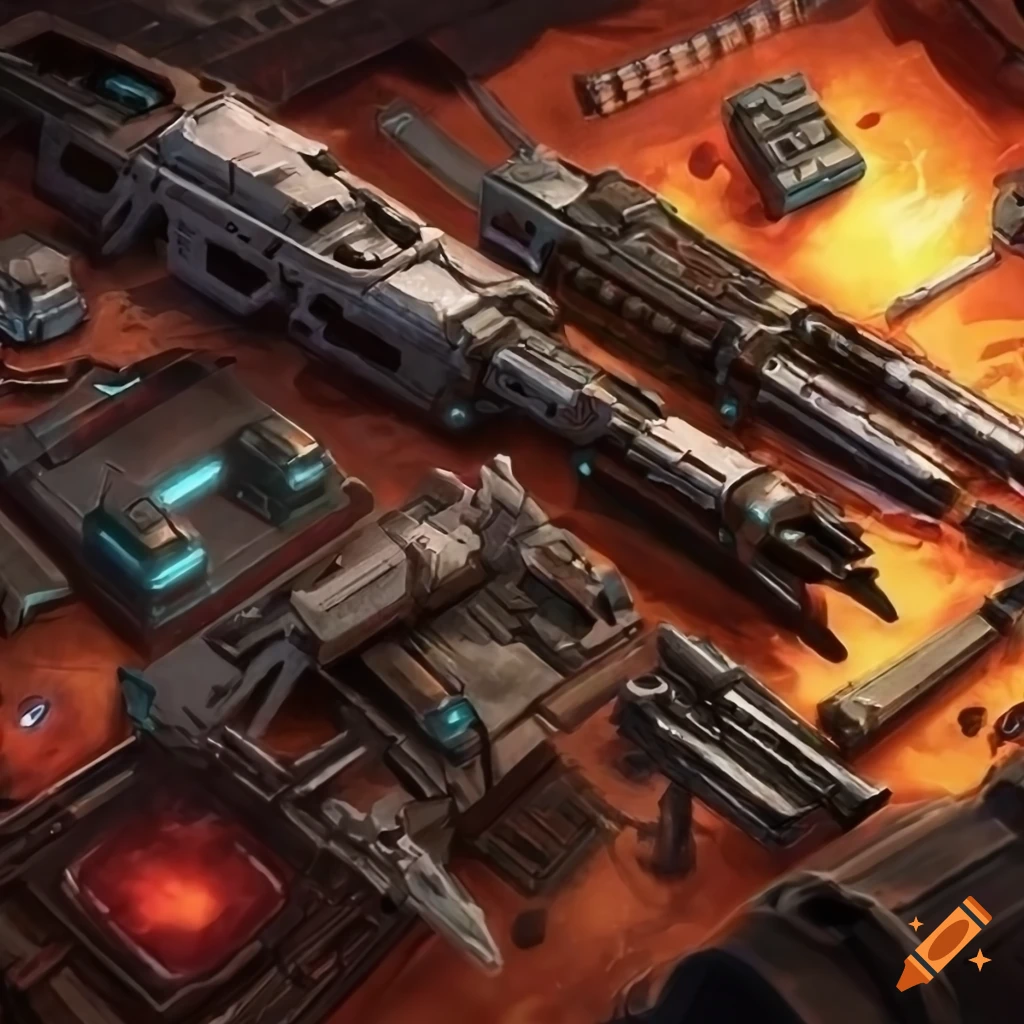 Sci-fi hover dread tank in battle with explosions on Craiyon