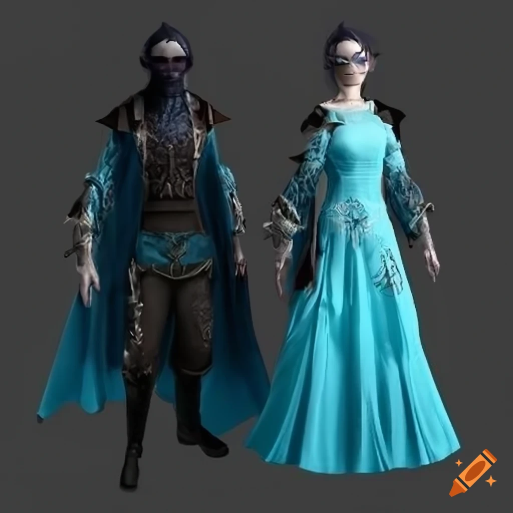 Realism character reference of an effeminate male in goth-punk style ...