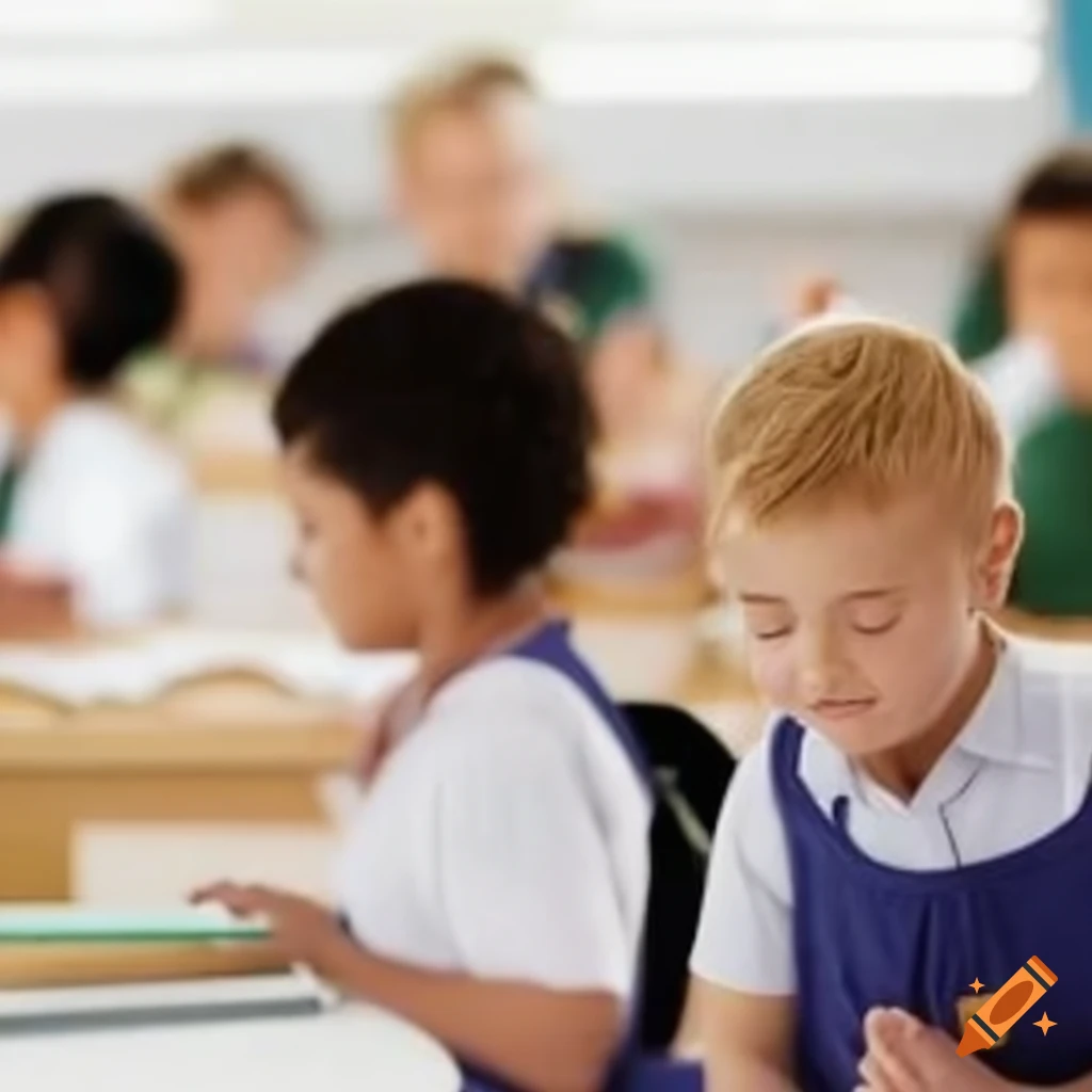 Lively school environment on Craiyon